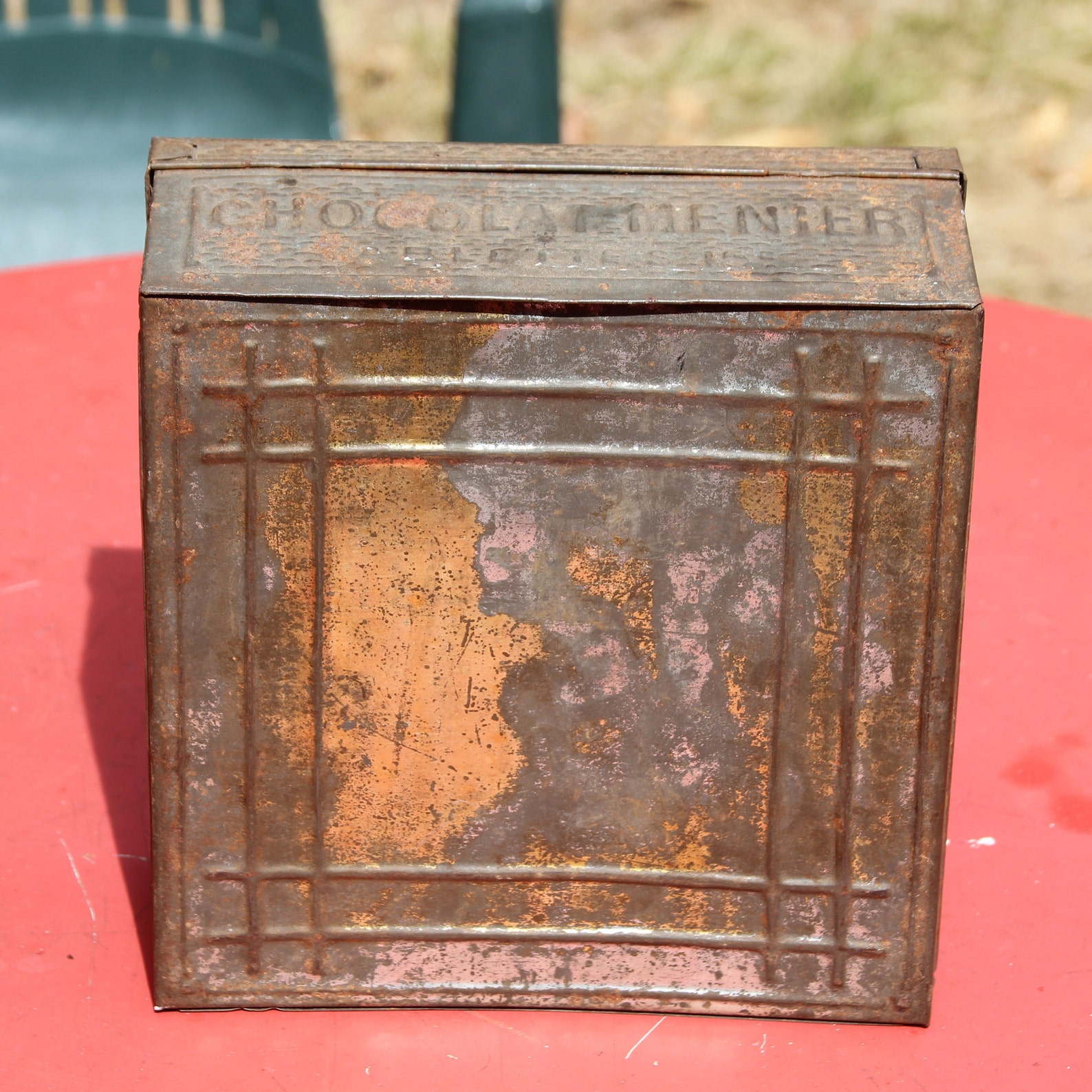 Vintage France Tin Metal Biscuits Box Candies Chocolate Box | Etsy