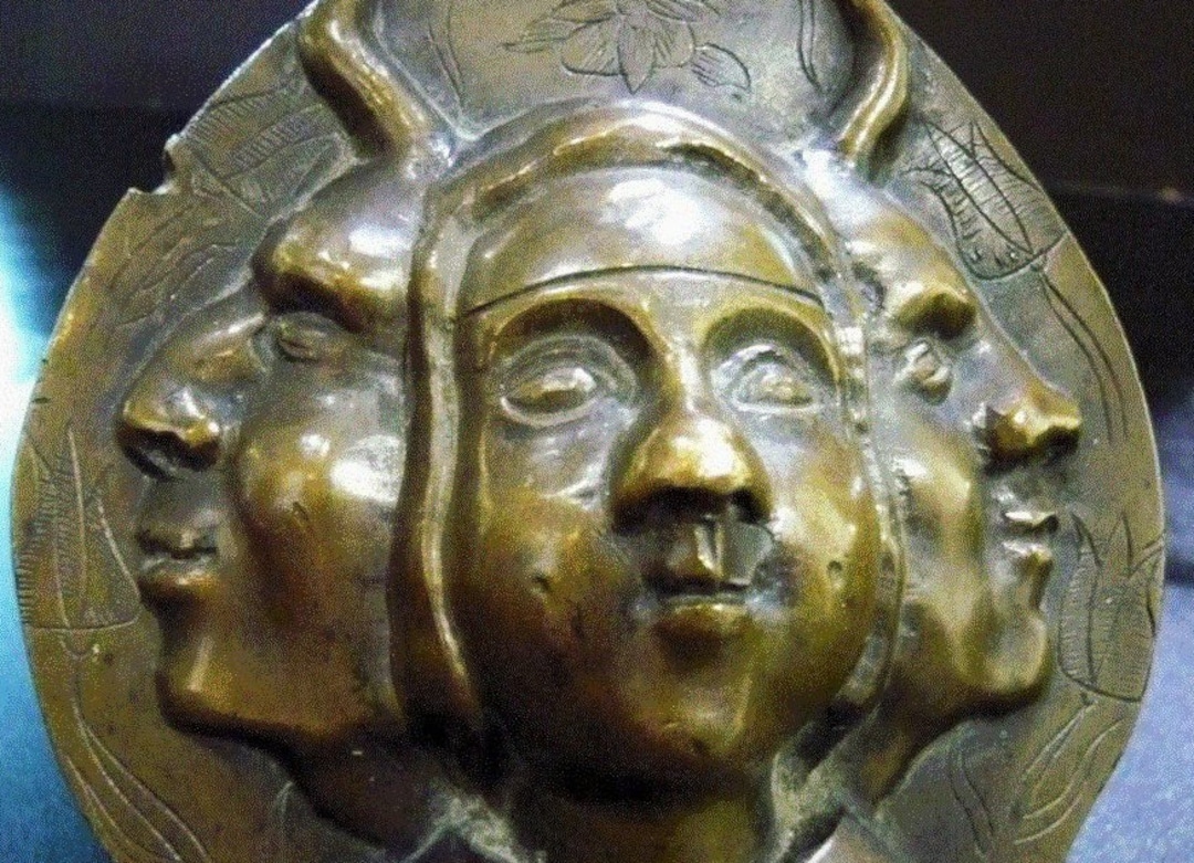 Devil Face Demon Devil Gargoyle Horned Satyr Antique Bronze Statue ...