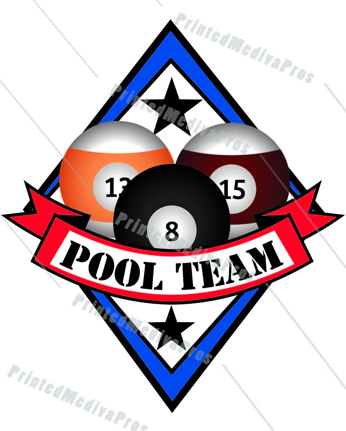 Printable Pool Team Shirt Graphic - Etsy