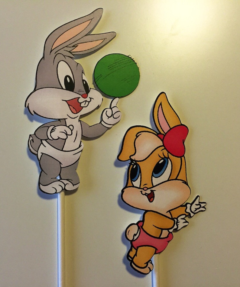 Looney Tunes Cake Topper Set of 8/Cupcake Toppers/Bugs | Etsy