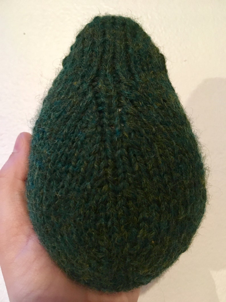 Avocado Knitting Pattern: Amigurumi Knitted Plush Veggie (PDF Pattern ...