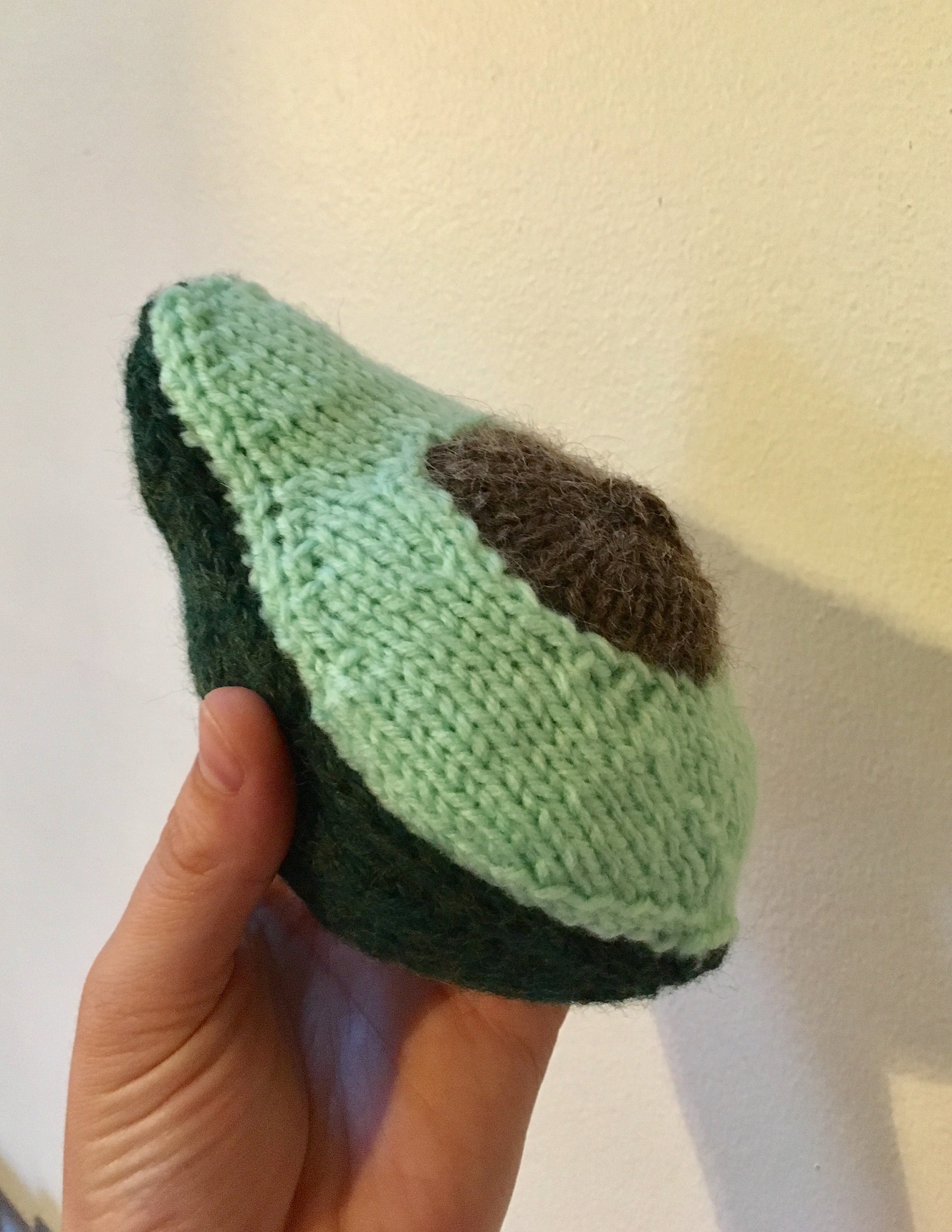 Avocado Knitting Pattern: Amigurumi Knitted Plush Veggie (PDF Pattern ...