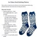 Nordic Sock Knitting Pattern Ice Palace Stranded Colorwork Socks, Cuff ...
