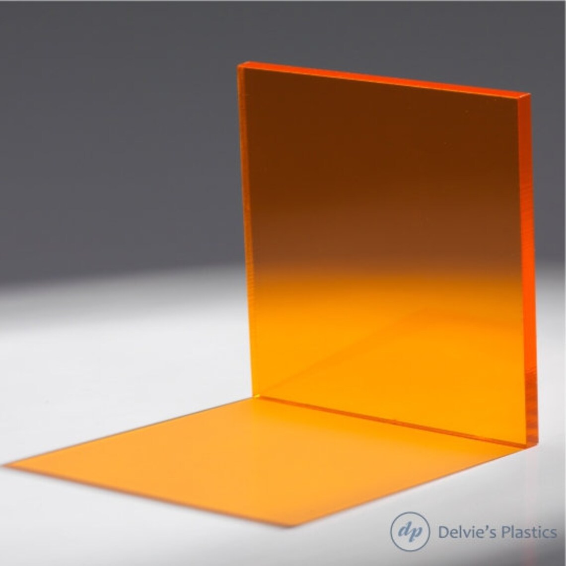 Amber Transparent Cell Cast Plexiglass Sheet 1/8", 3/16", 1/4" Thick ...