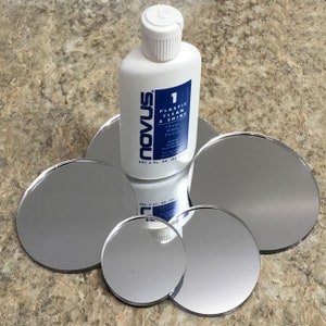 Mirrored Acrylic Disks, Colored Plexiglass Discs, Plastic Circles - 1/8 ...