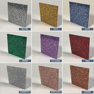 Acrylic Sample Kits - Translucent, Transparent, Mirror, Glitter, Frost ...