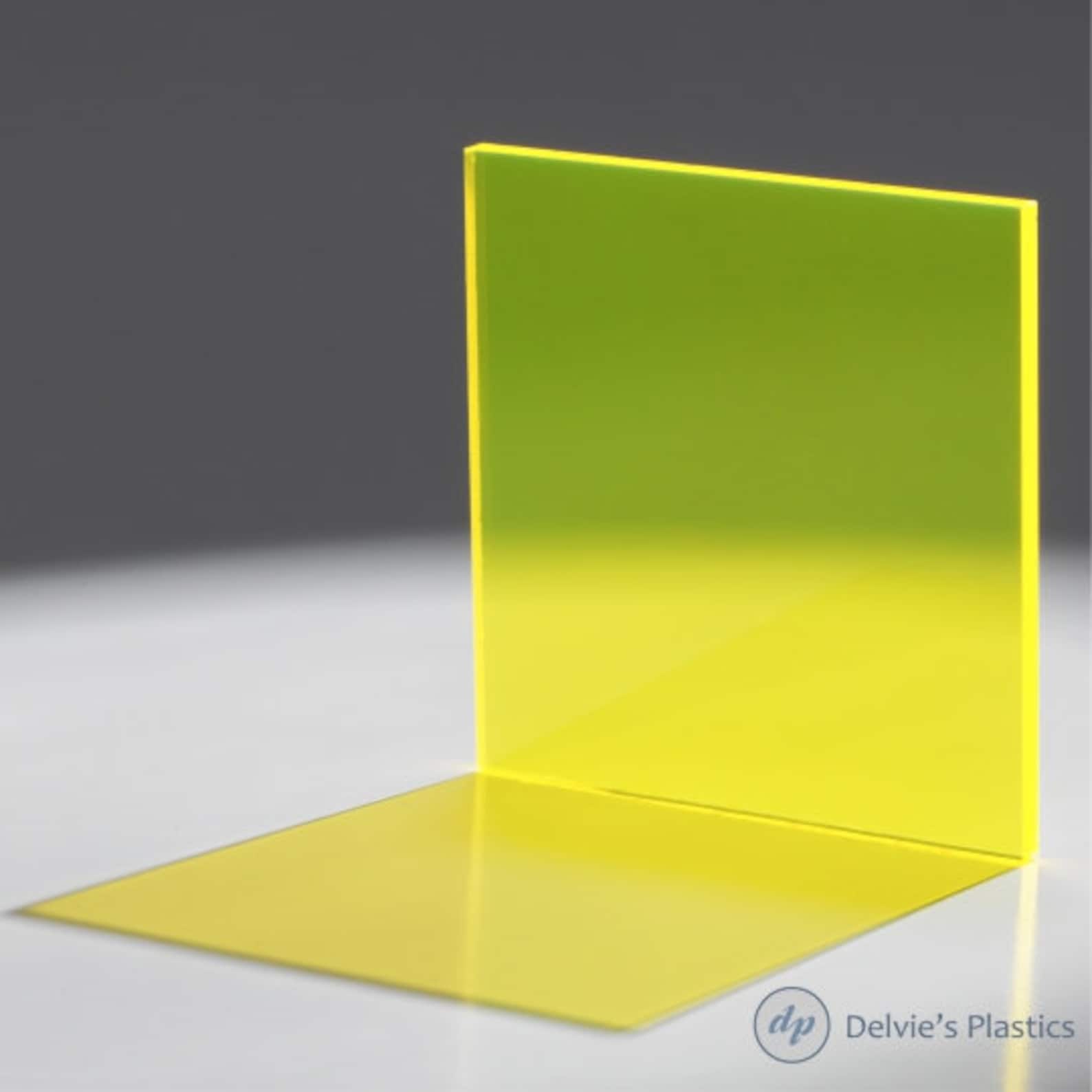 Fluorescent Acrylic Sheet - Varying Thickness, Colors, and Sizes! - Etsy