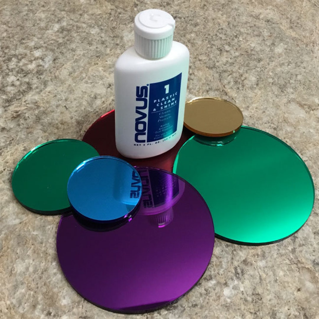 Mirrored Acrylic Disks, Colored Plexiglass Discs, Plastic Circles - 1/8 ...