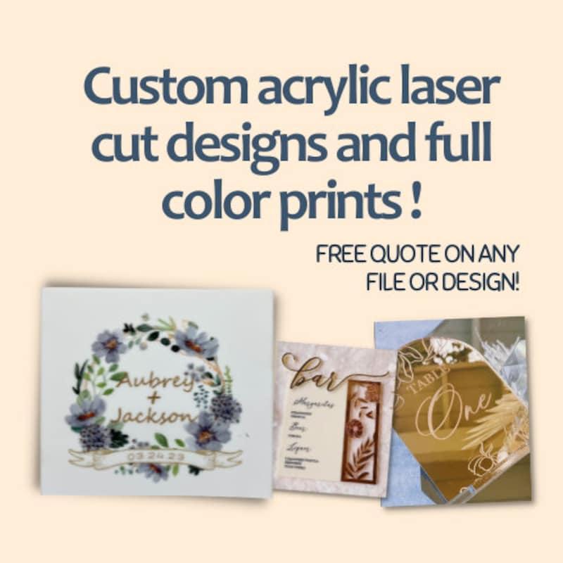 Acrylic Shape Designs - Etsy