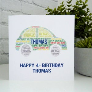 Personalised Car Birthday Card Personalised Birthday Card | Etsy