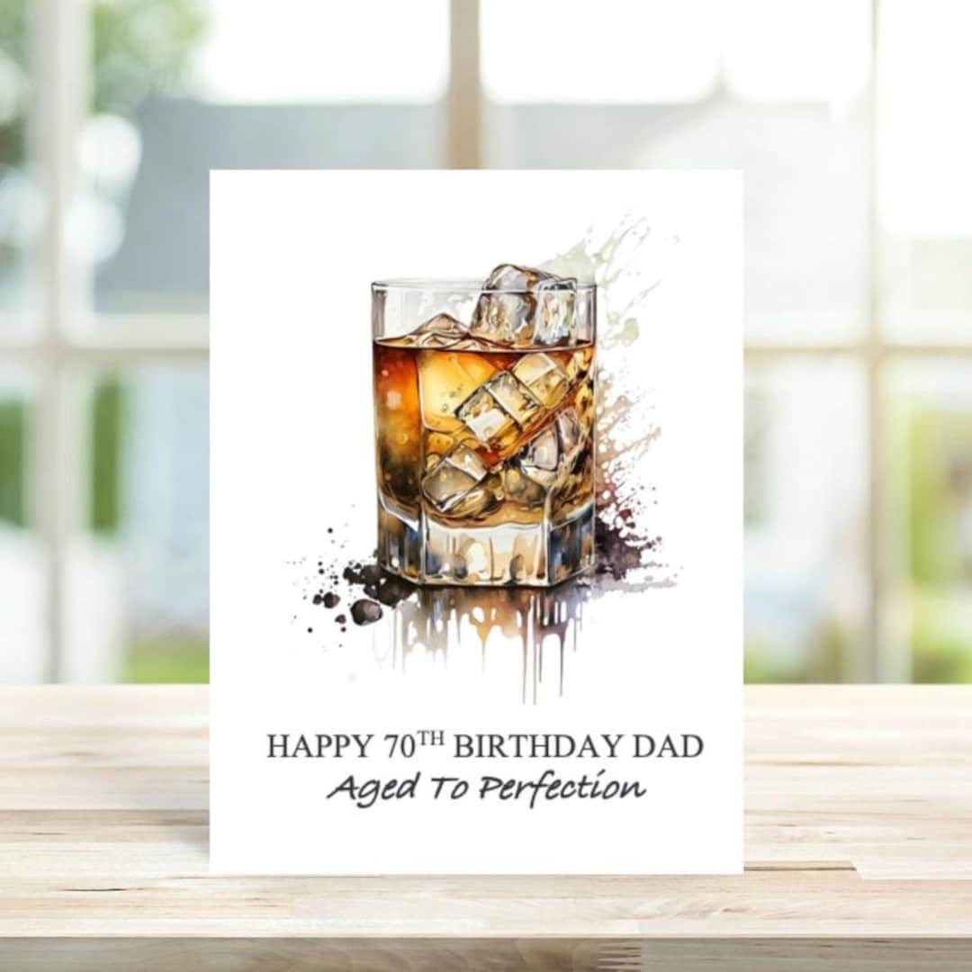 Personalised Whisky Birthday Card, Whisky Card, Whiskey Greeting Card ...