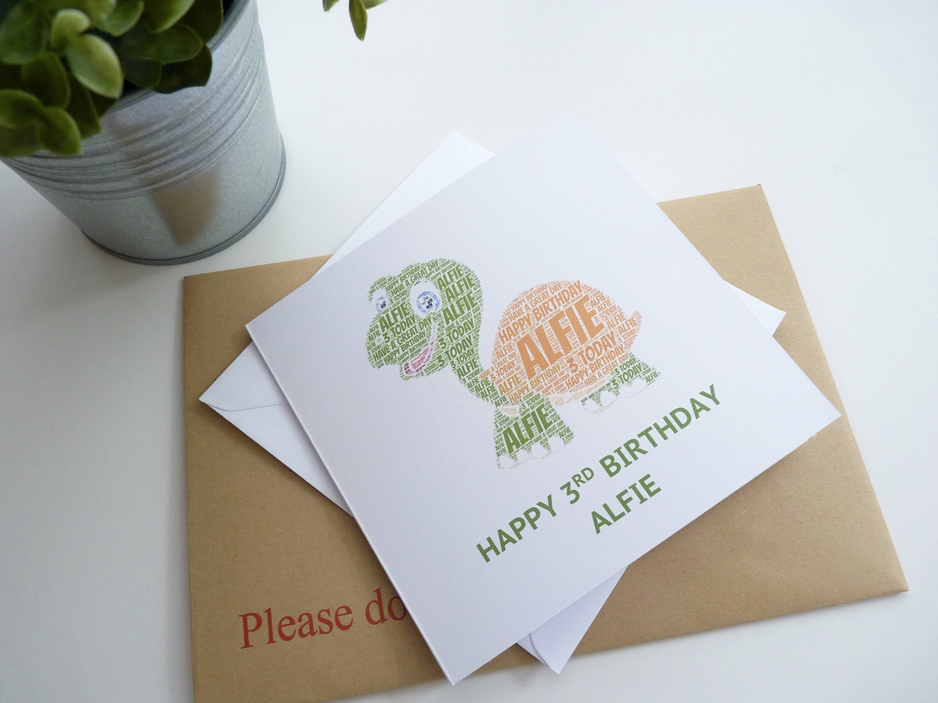 Personalised Tortoise Birthday Card Personalised Child's - Etsy UK