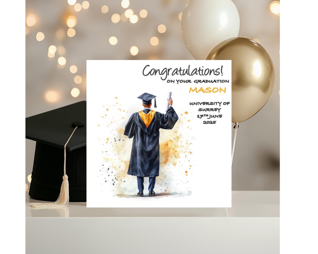 Personalised Graduation Card, Congratulations on Your Graduation Card ...