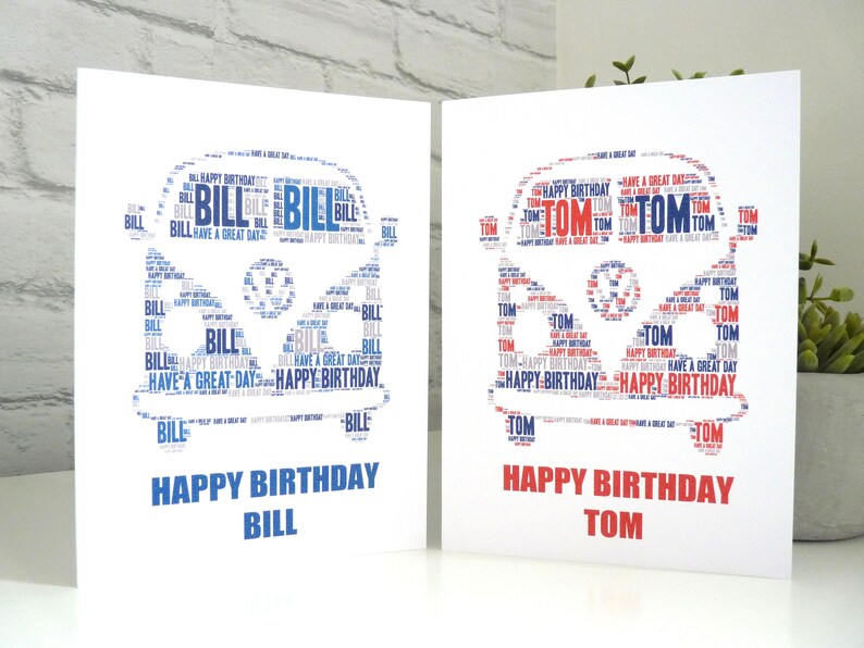 Personalised Camper Van Card Camper Van Birthday Card Etsy