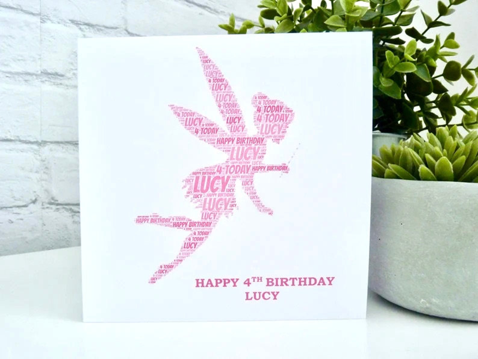 Personalised Fairy Card Personalised Child's Birthday - Etsy UK