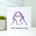Personalised Wrestling Birthday Card, Personalised Wrestling Card ...