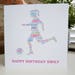 Personalised Girl Footballer Card, Personalised Girl Soccer Player Card ...