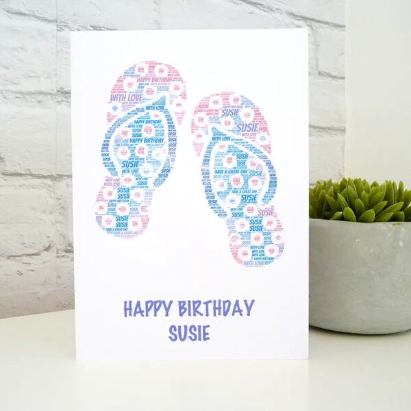 Flip Flops Card - Etsy