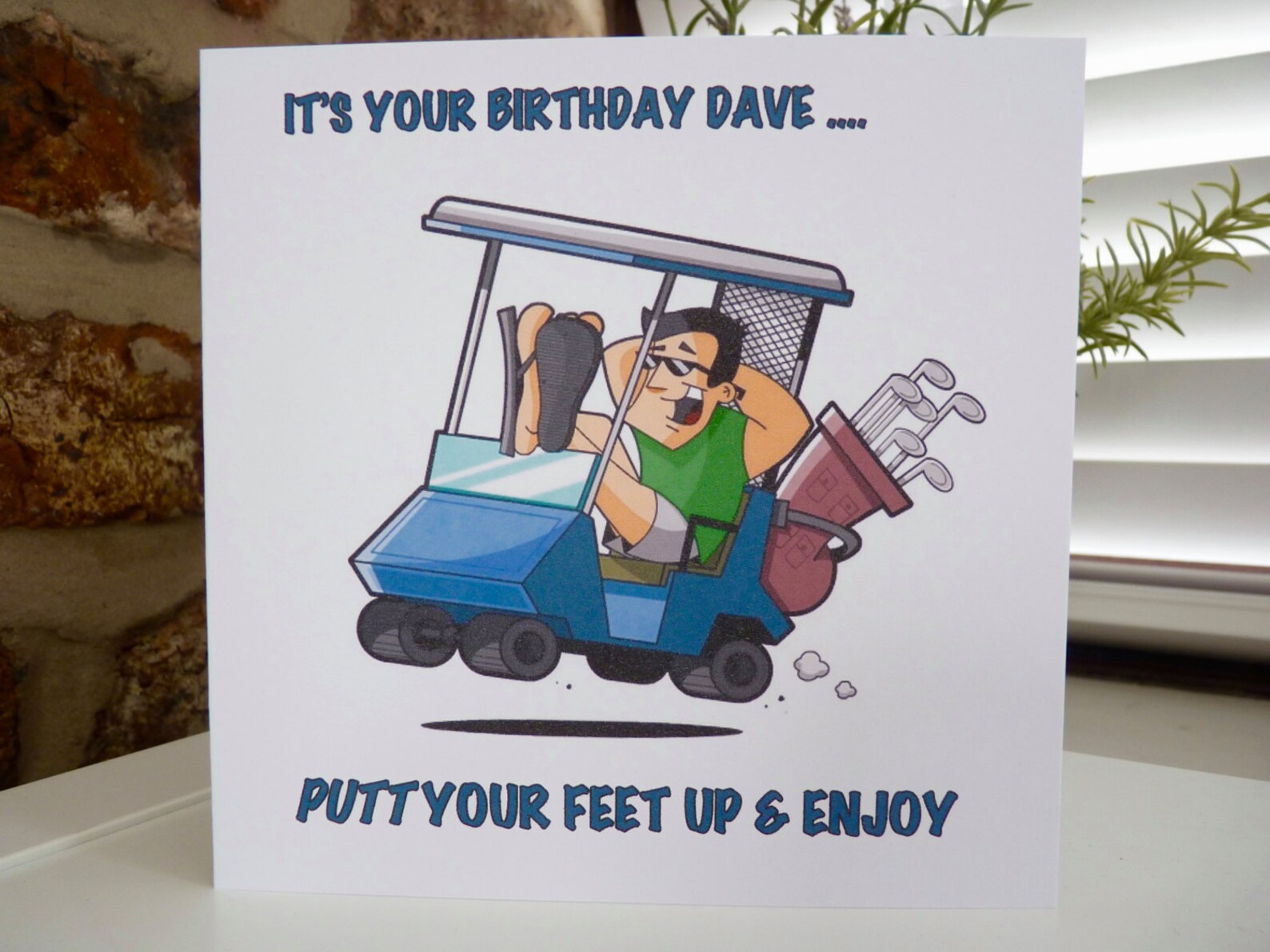 Personalised Golf Buggy Card Personalised Birthday Card | Etsy UK