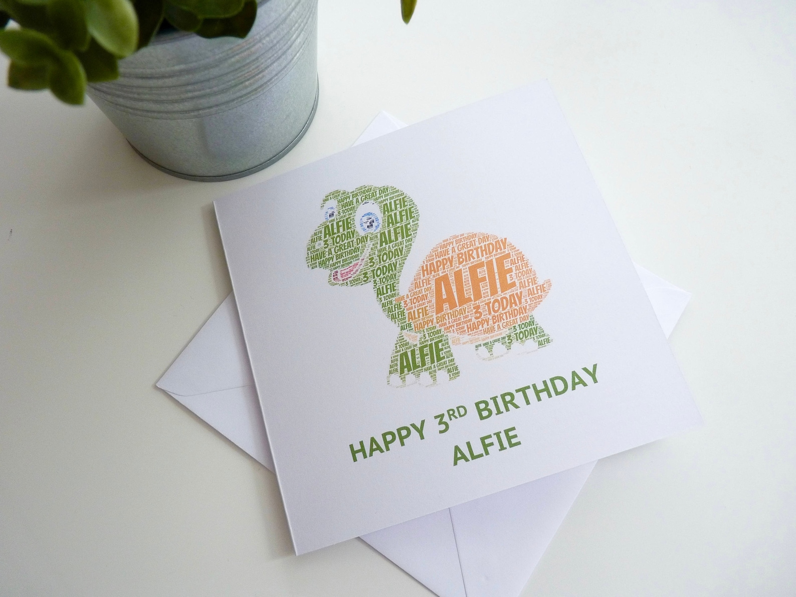 Personalised Tortoise Birthday Card Personalised Child's - Etsy UK