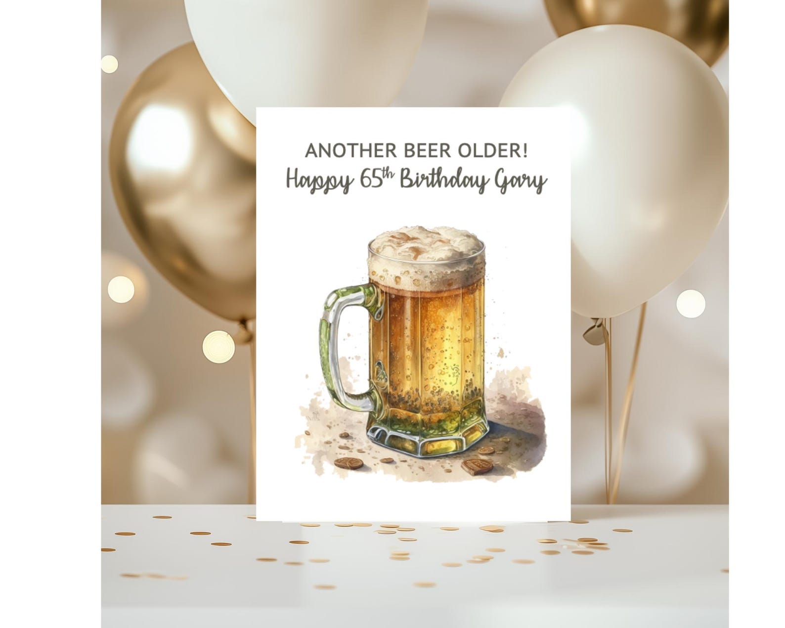 Personalised Beer Birthday Card, Beer Card, Lager Bottles Birthday Card ...