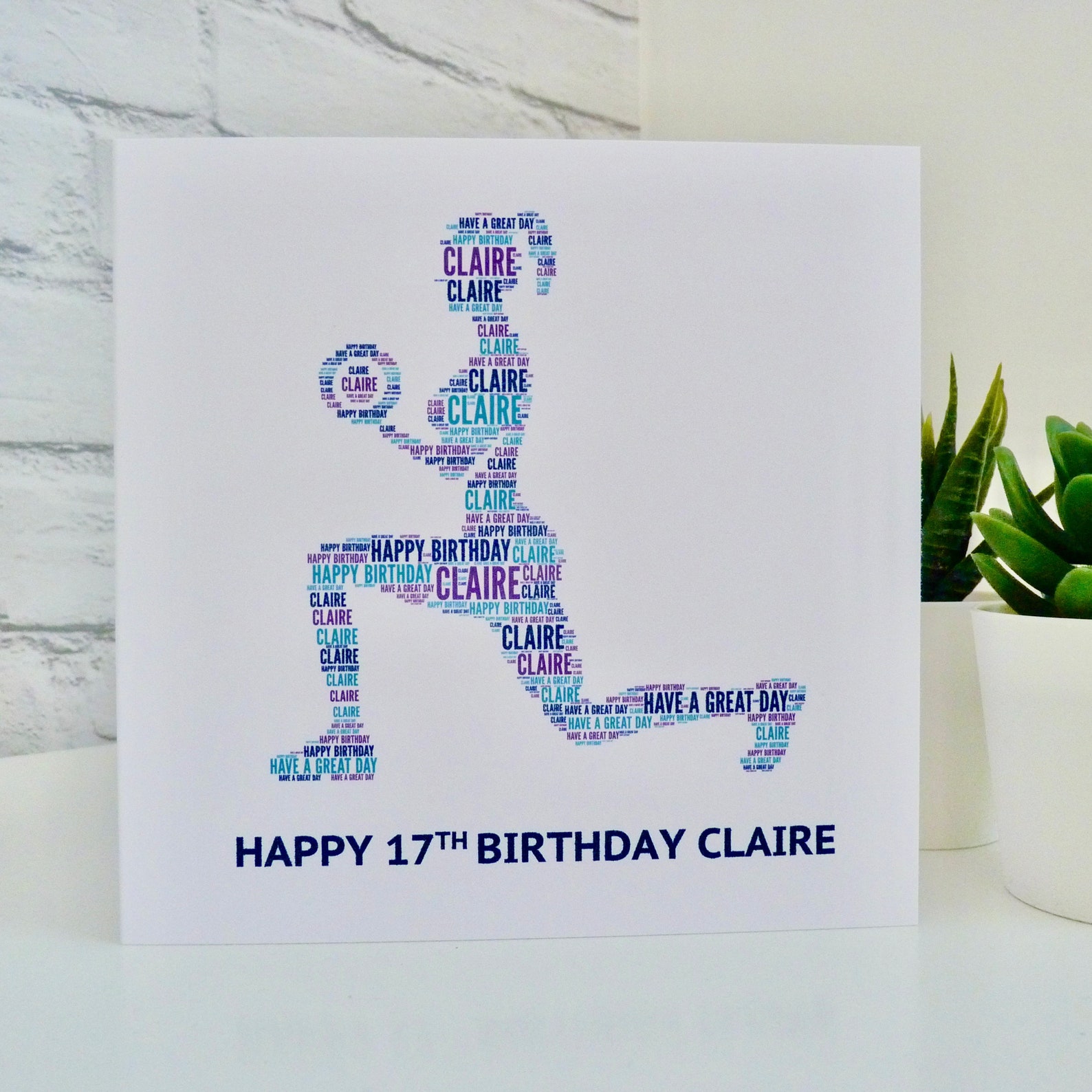 Personalised Womens Gym Fitness Birthday Card Fitness | Etsy