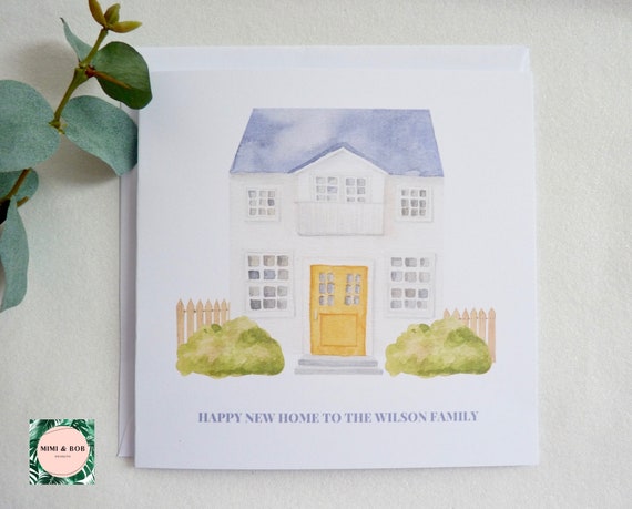 Personalised New Home Card Housewarming Card Personalised | Etsy