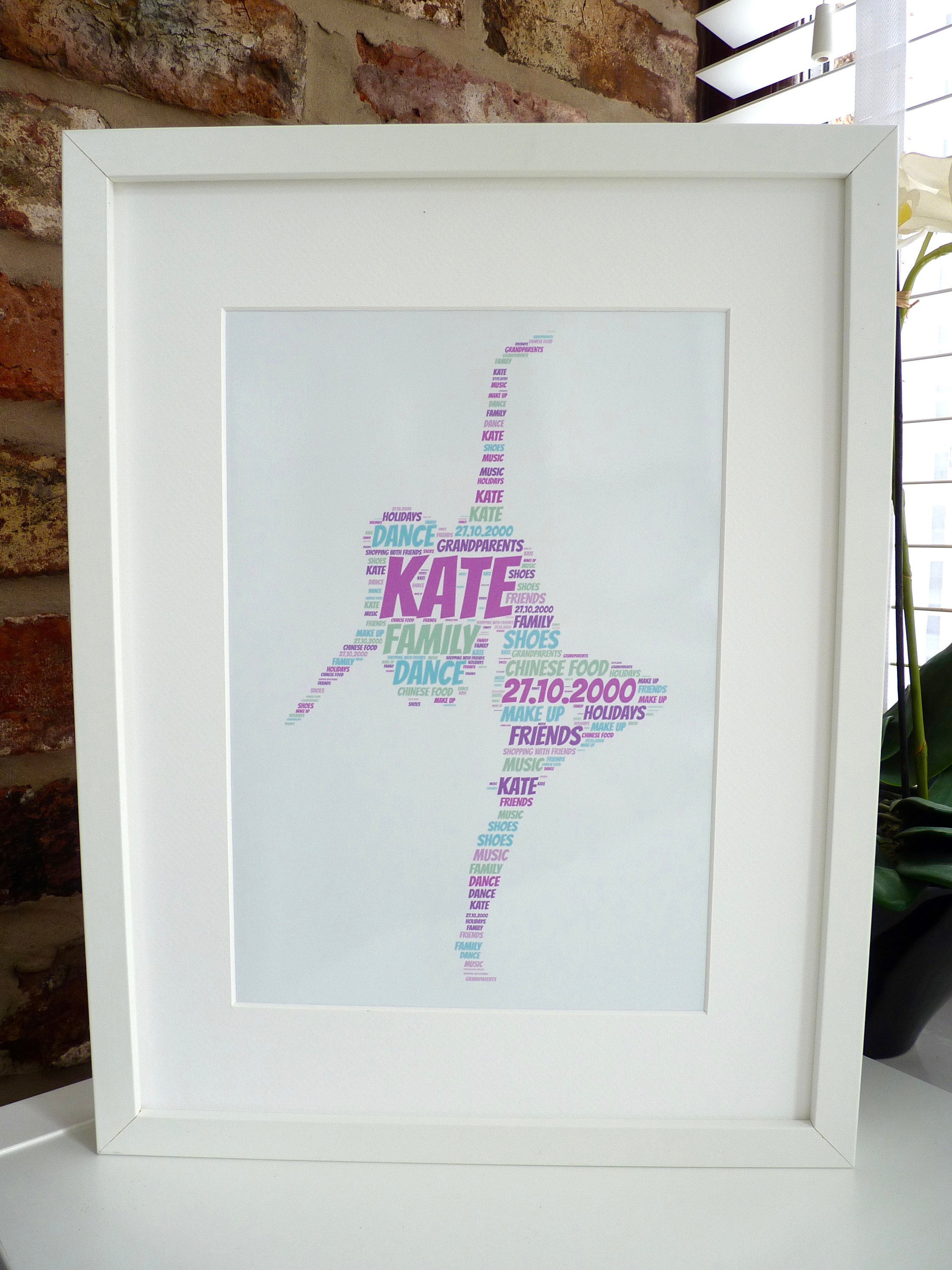 Personalised Dancer Print Personalised Dancer Print Dance | Etsy UK
