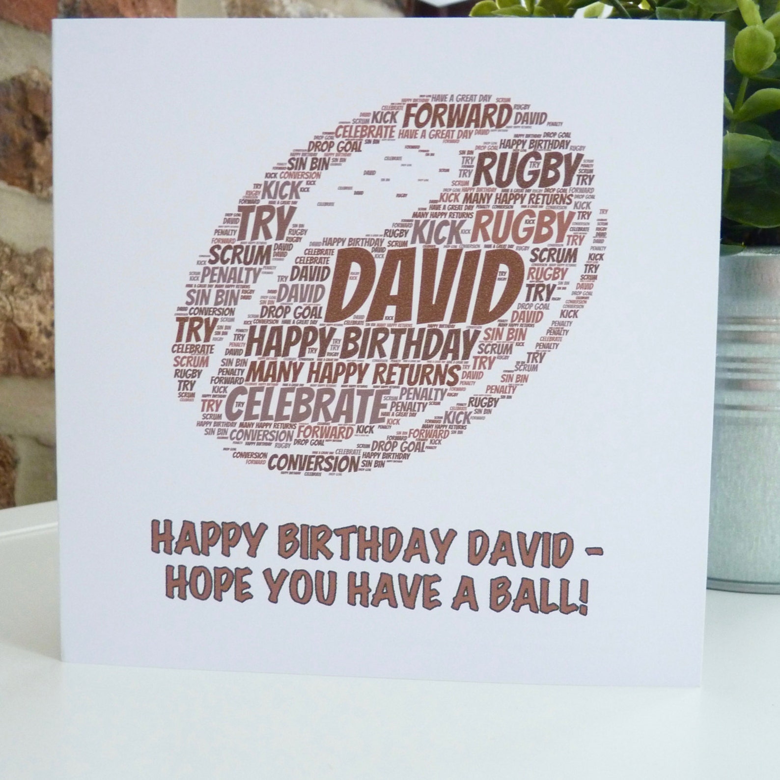 Personalised Sports Birthday Card Basketball Card Tennis - Etsy
