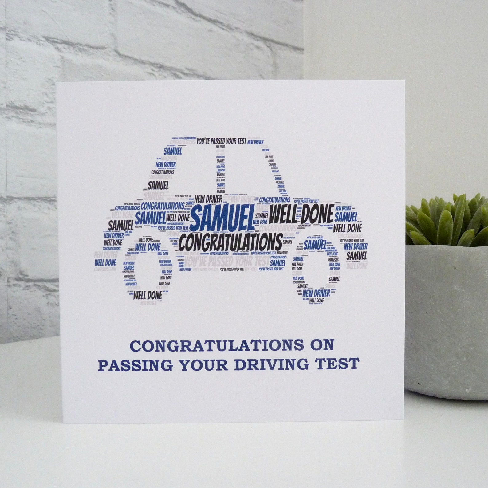 Personalised New Driver Card Congratulations on Passing Your - Etsy UK