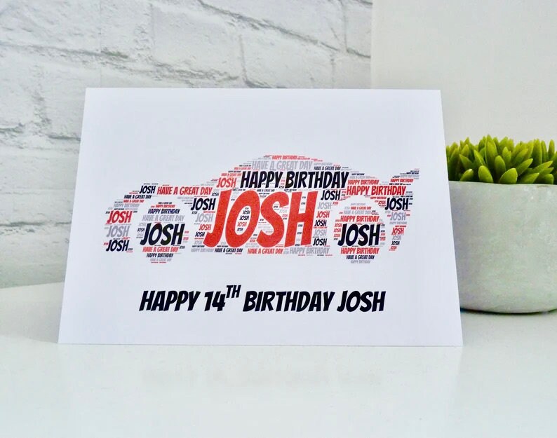 Personalised Racing Car Birthday Card Racing Car Card - Etsy