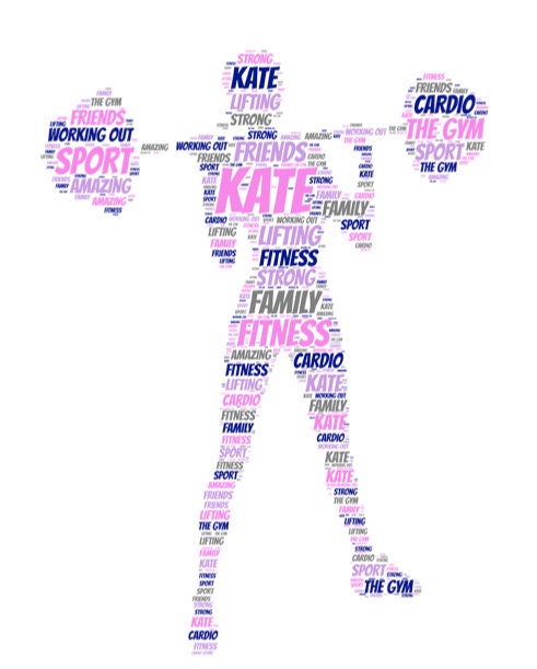 Personalised Female Fitness Barbell Print Weightlifting - Etsy UK