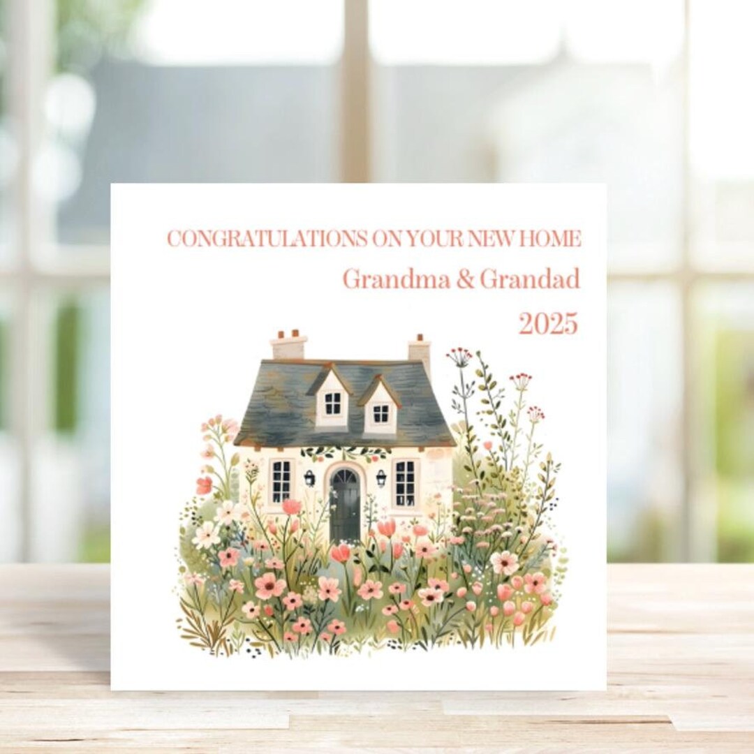 Personalised New Home Card, Congratulations on Your New Home Card, New ...