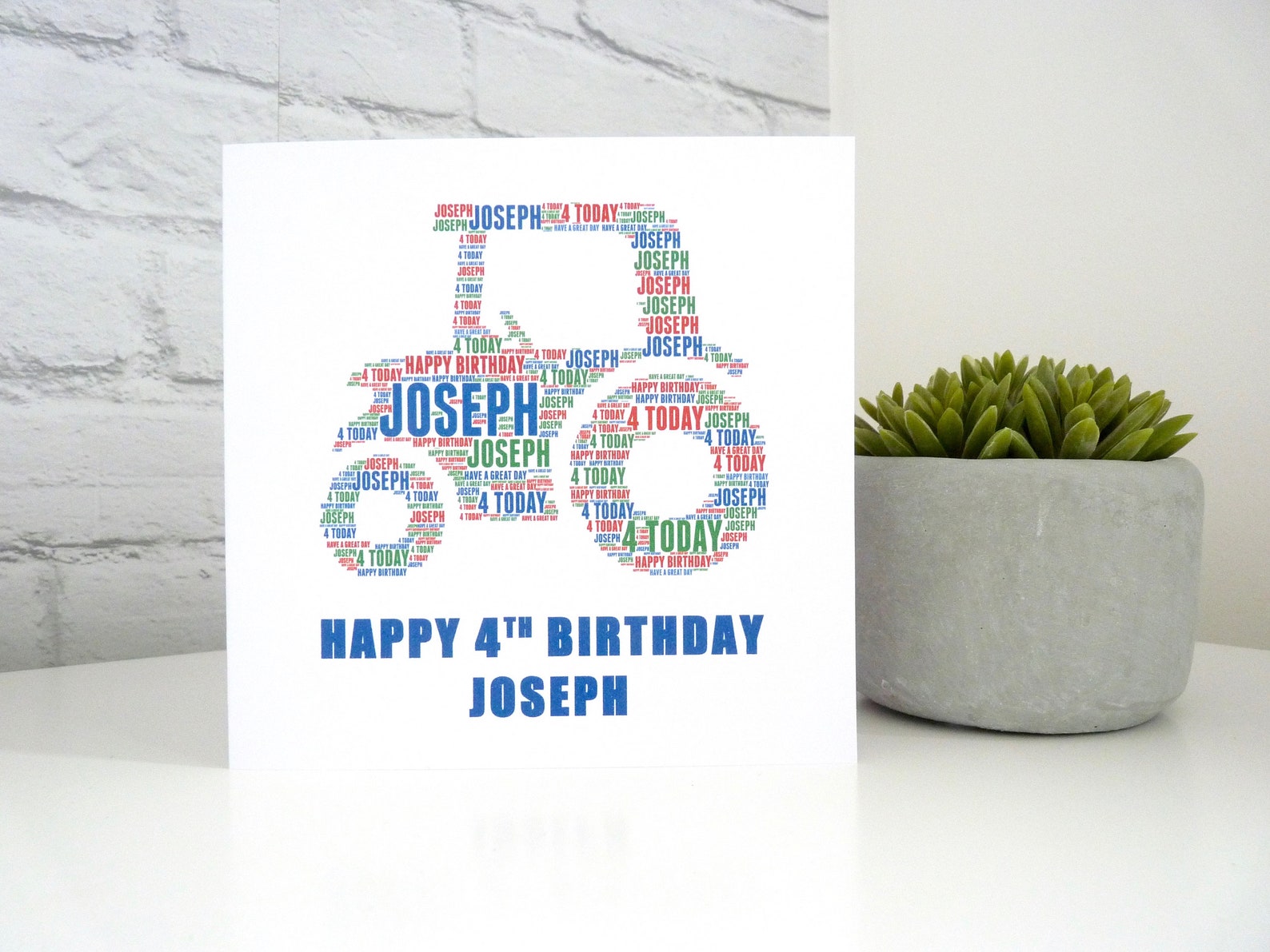 Personalised Tractor Birthday Card Tractor Card Personalised - Etsy UK