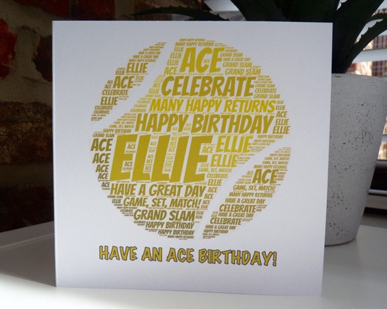 Personalised Sports Birthday Card Basketball Card Tennis - Etsy