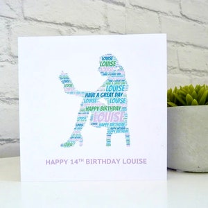 Personalised Reading Birthday Card, Bookworm Birthday Card ...