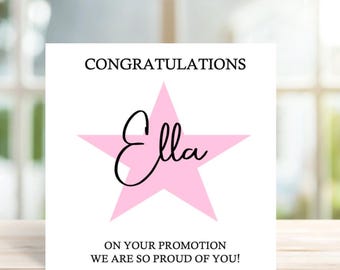 Printable Congratulations Promotion Card, Job Promotion Card ...