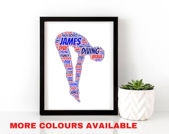 SPRINGBOARD DIVING Gift Diving Team Gift Personalized Diving Coach Gift ...