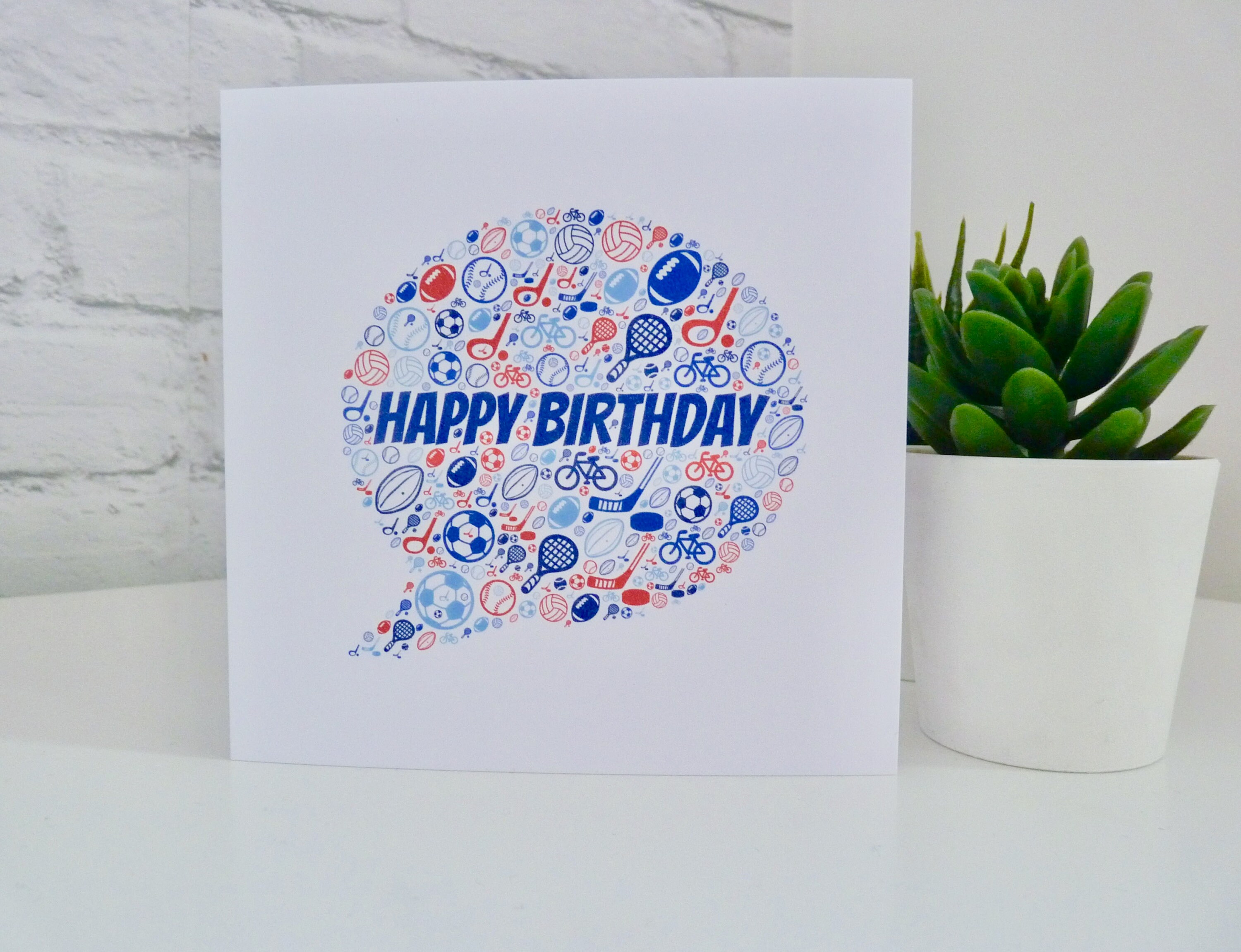 Sports Themed Birthday Card Sports Birthday Card Birthday | Etsy