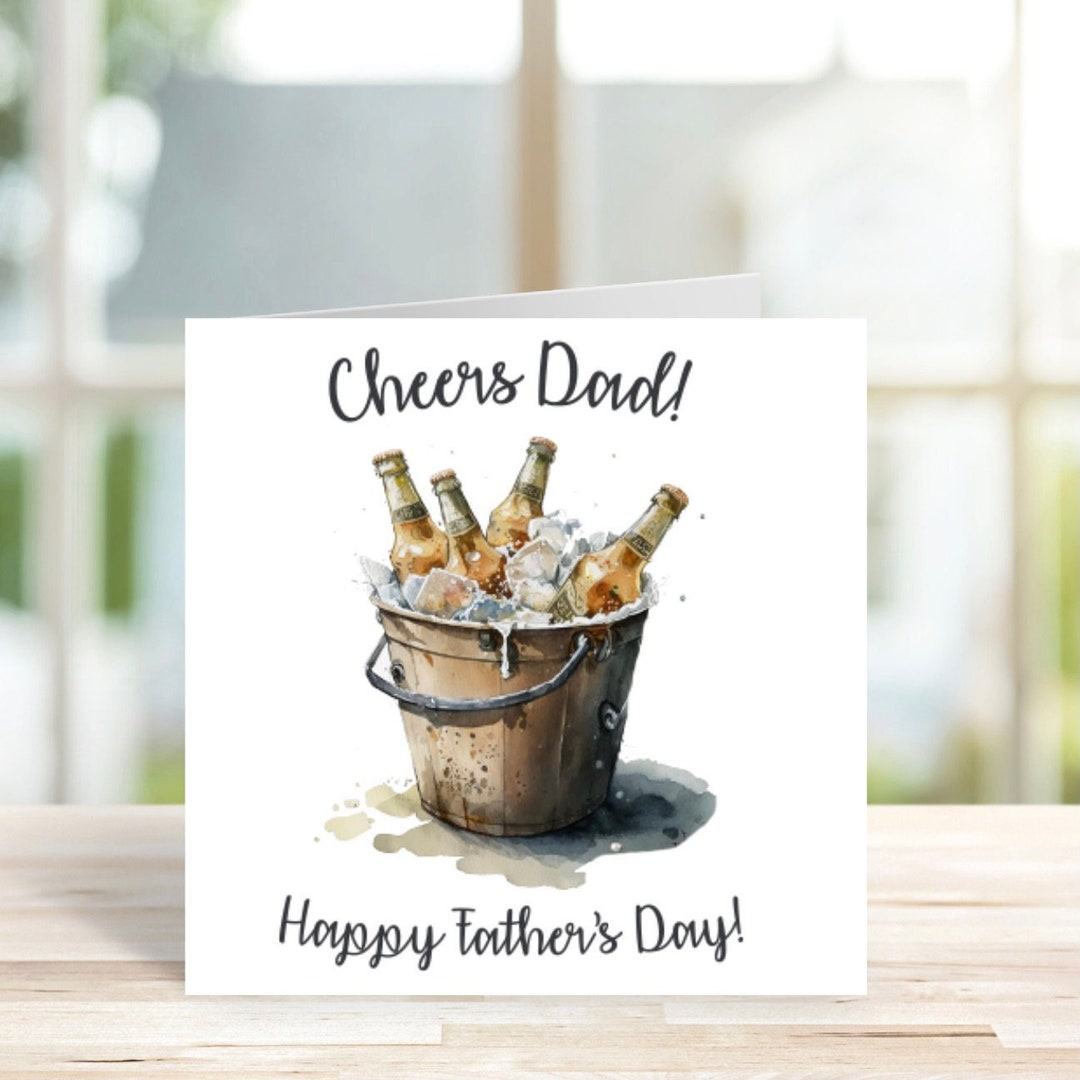 Personalised Beer Father's Day Card, Father's Day Card, Lager Bottles ...