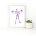 Personalised Female Fitness Barbell Print, Weightlifting Print, Fitness ...