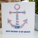Personalised Anchor Card, Personalised Anchor Thank You Card ...