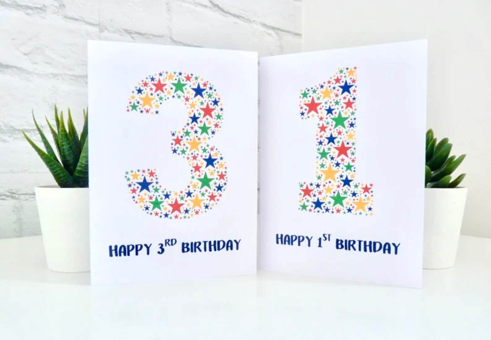 Child Age Birthday Card Age Birthday Card Child's - Etsy UK