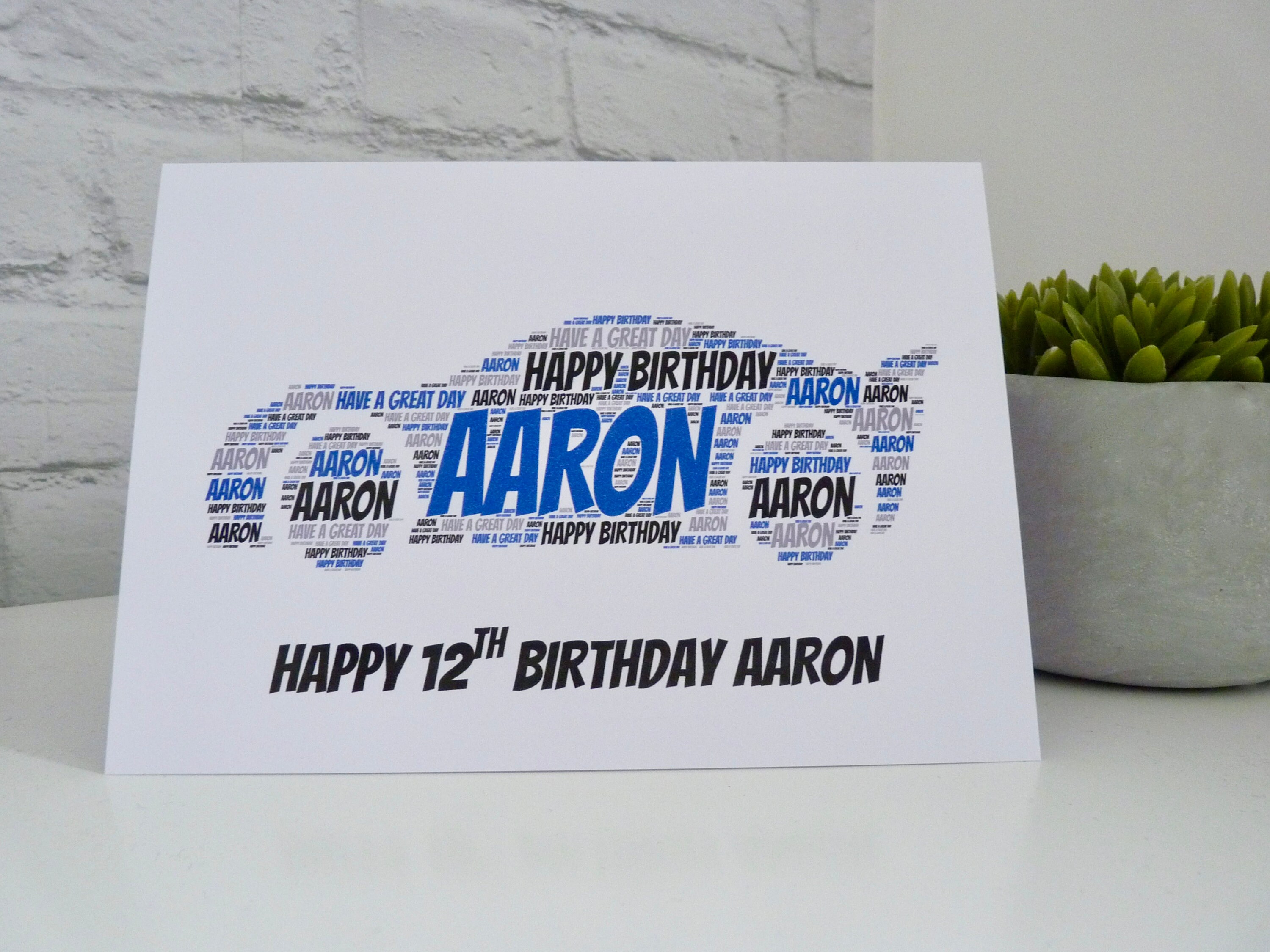 Personalised Racing Car Birthday Card Racing Car Card - Etsy