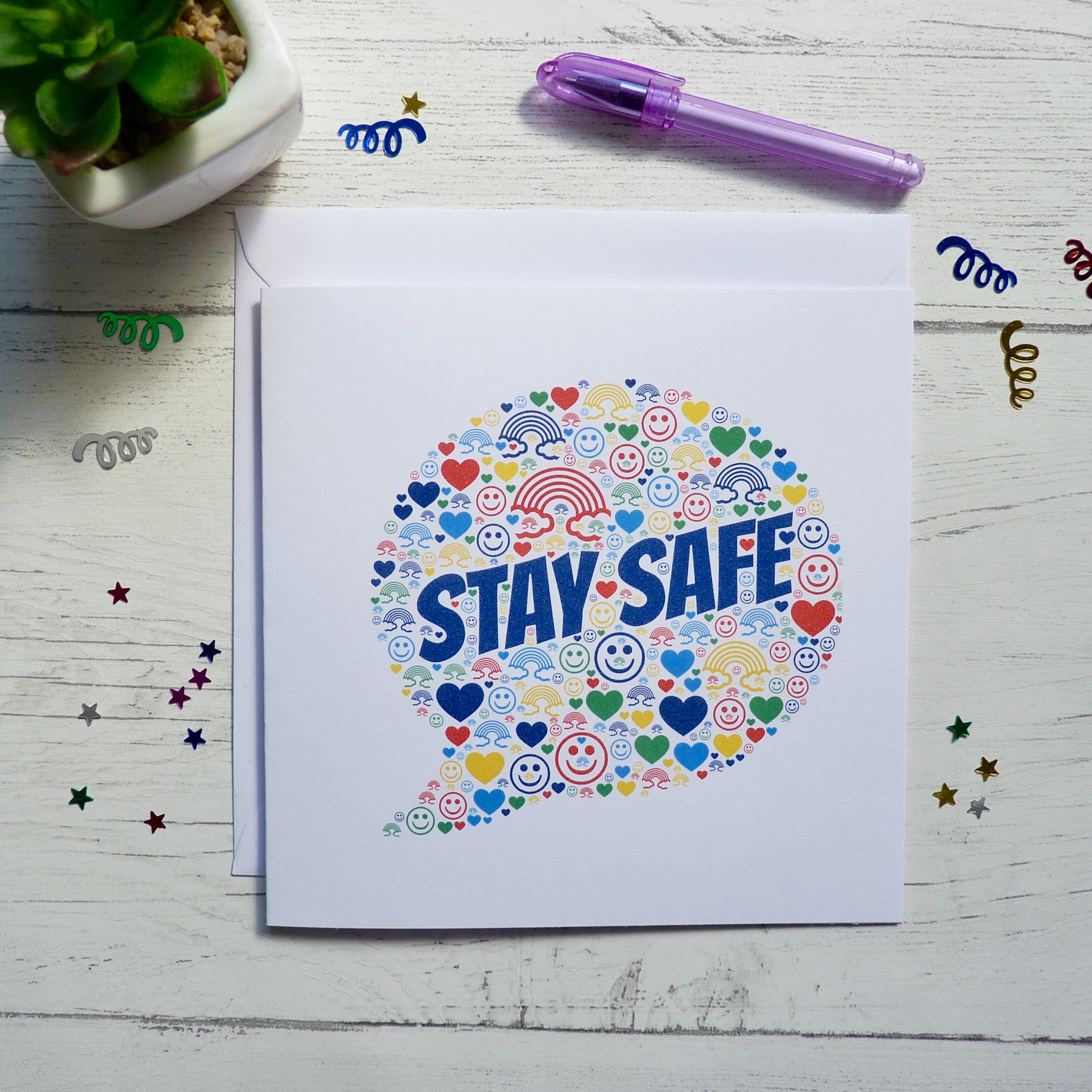 Personalised Stay Safe Card Personalised .Card Miss you | Etsy