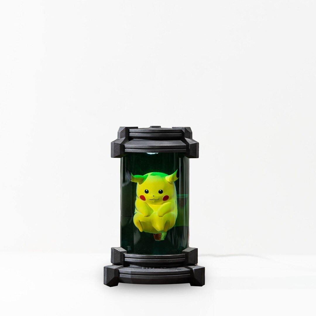 Pikachu Pokemon Diorama Resin Lamp, Electric Type Pokemon Art Night ...