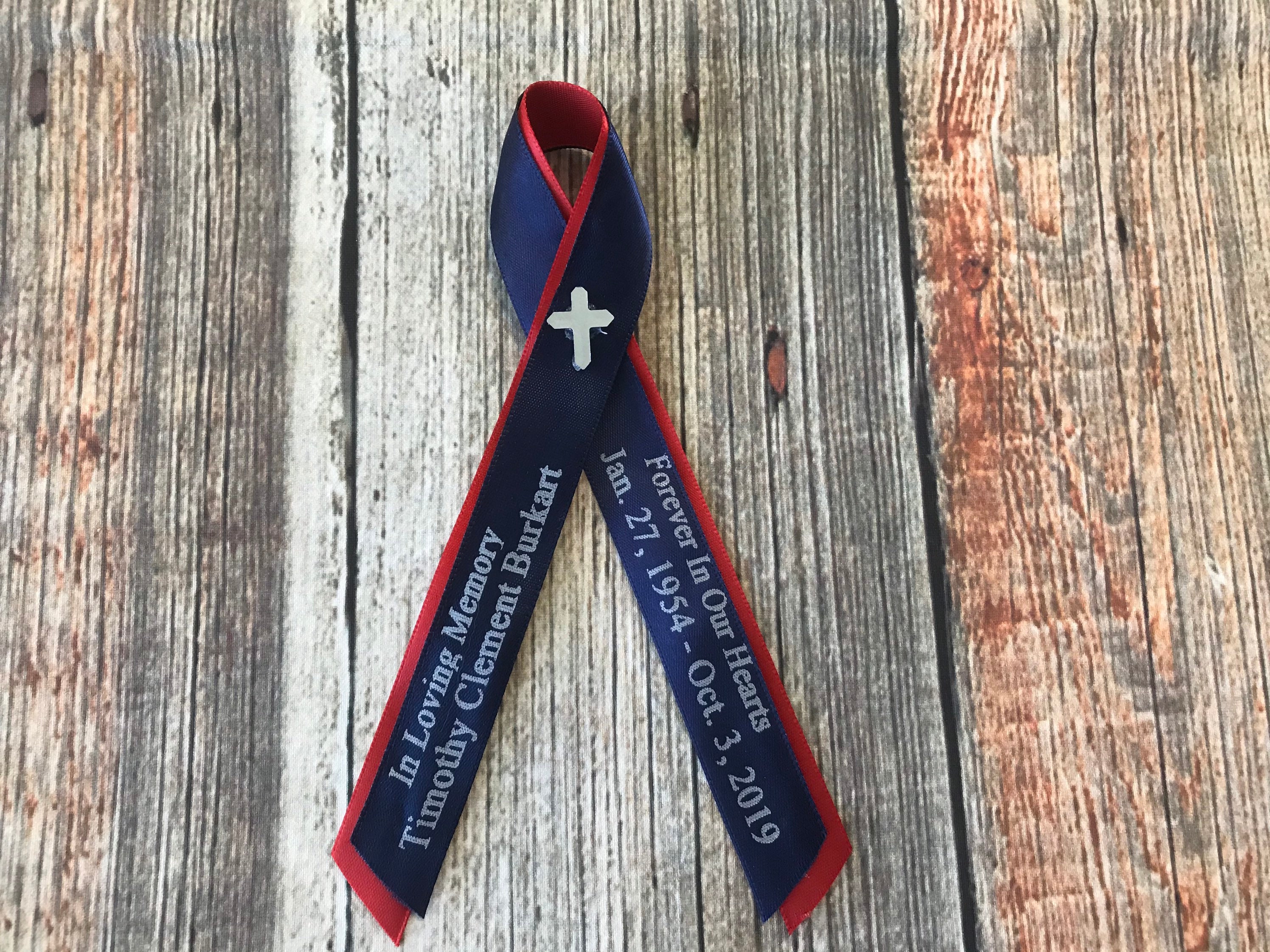 80 Funeral ribbons 5/8 wide also for all occasions assembled | Etsy