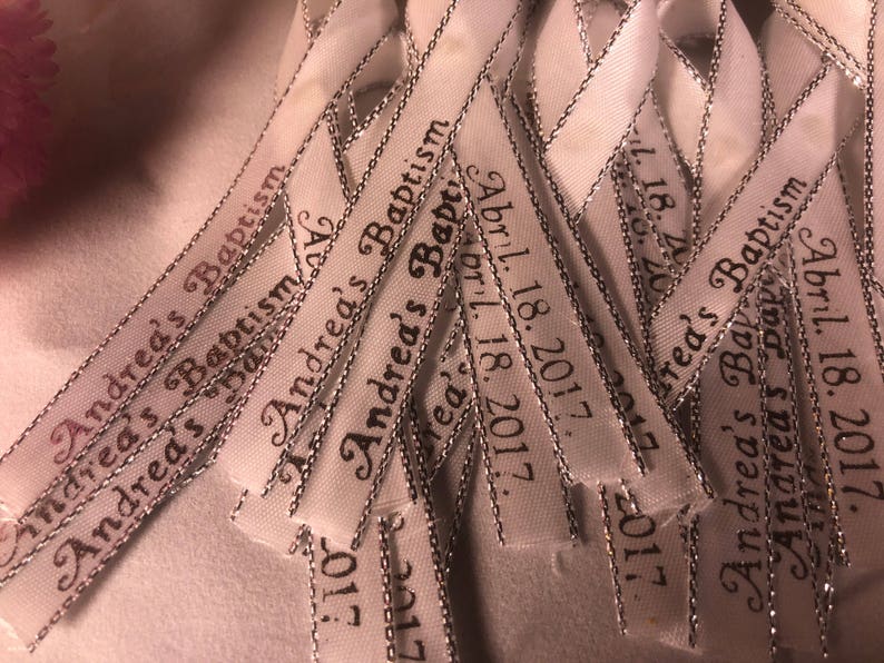 25 50 75 100 200.personalized White Ribbon Silver and - Etsy