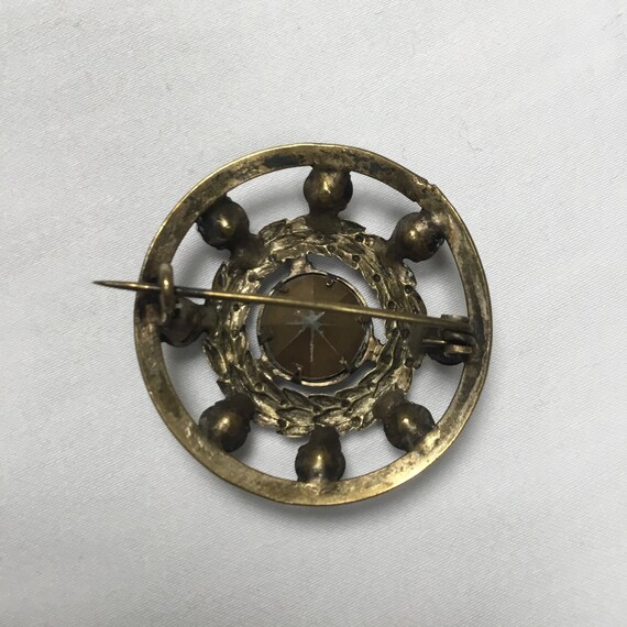 Antique early 1900s clear glass paste rhinestone orna… - Gem