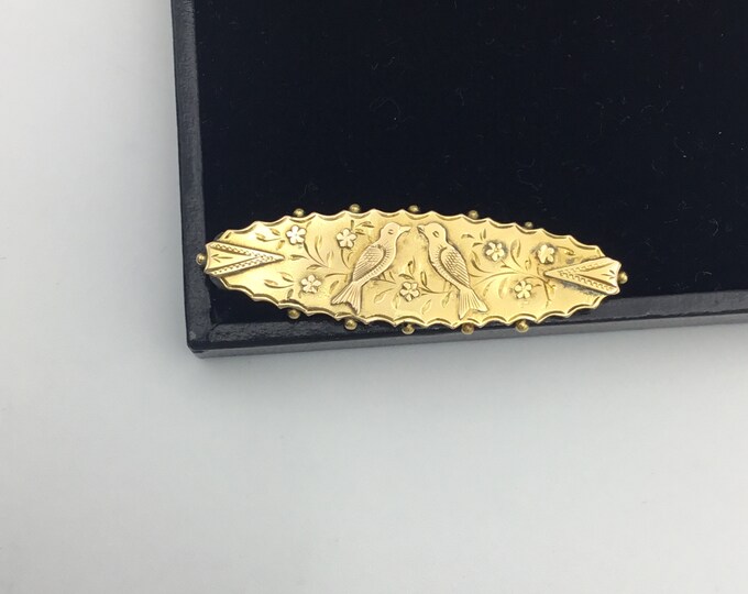 Antique 9ct Gold Bird Brooch Victorian 1900 Chester England Full ...